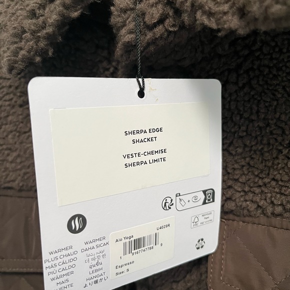 ALO Yoga | Jackets & Coats | Alo Yoga Sherpa Edge Shacket Espresso ...